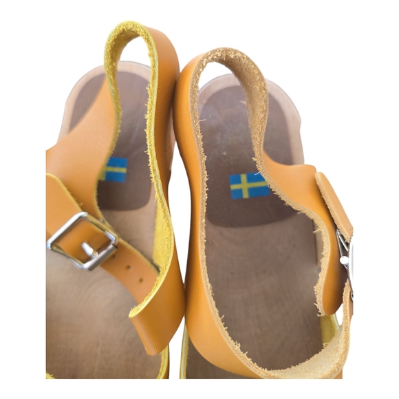 MIA | Shoes | Mia Abba Abby Leather Swedish Clogs Mustard Yellow ...